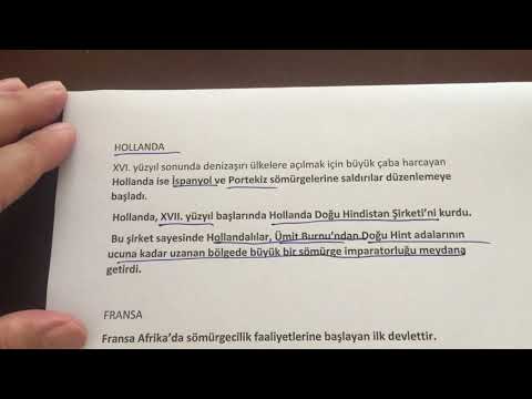 XVII.ve XVIII. Yüzyıllarda Osmanlı Devletinde ve Avrupa’da Denizcilik Faaliyetleri 11. Sınıf