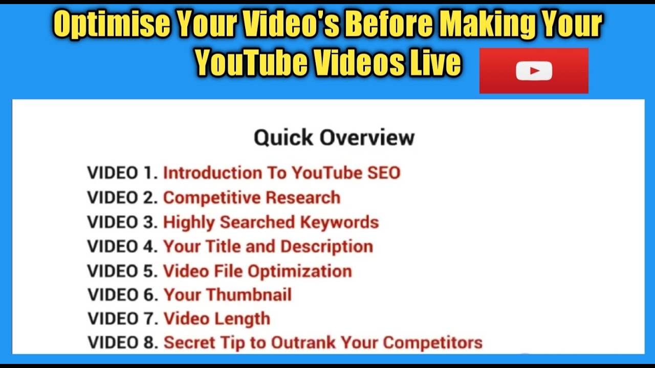 Free Course - YouTube SEO #youtubecourse #freeonlinecourses - YouTube