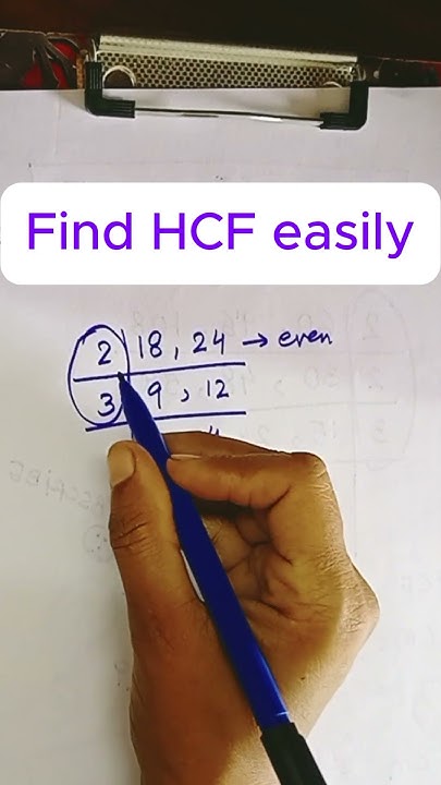 How to find HCF Division method | Maths by Bushra - YouTube