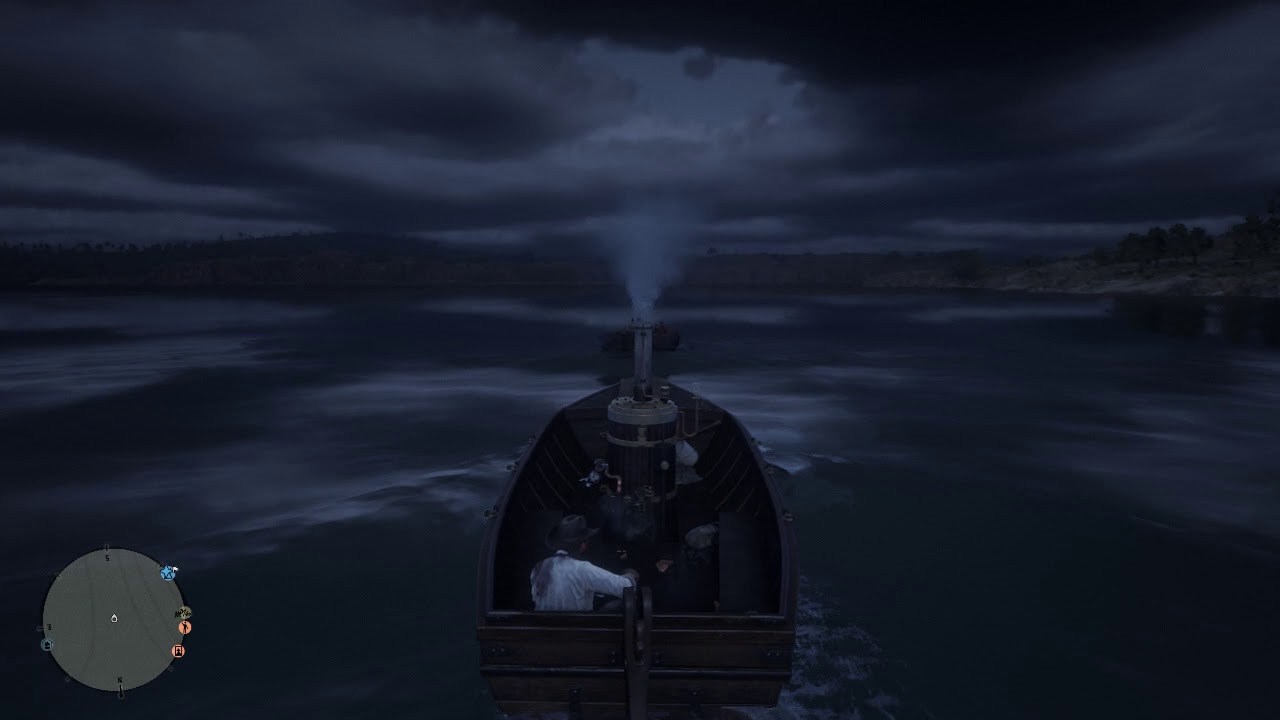 Sinking a boat in RDR2 - YouTube