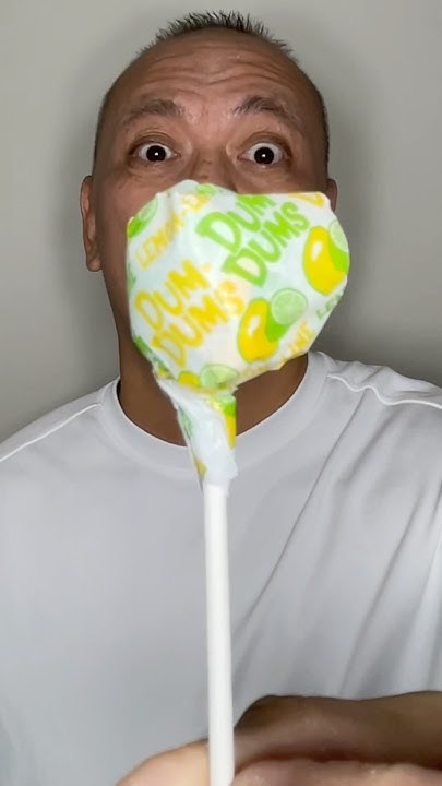 👂 ASMR DUM DUMS LOLLIPOP CANDY LEMON-LIME FLAVOR AND EATING SOUNDS 👂# ...