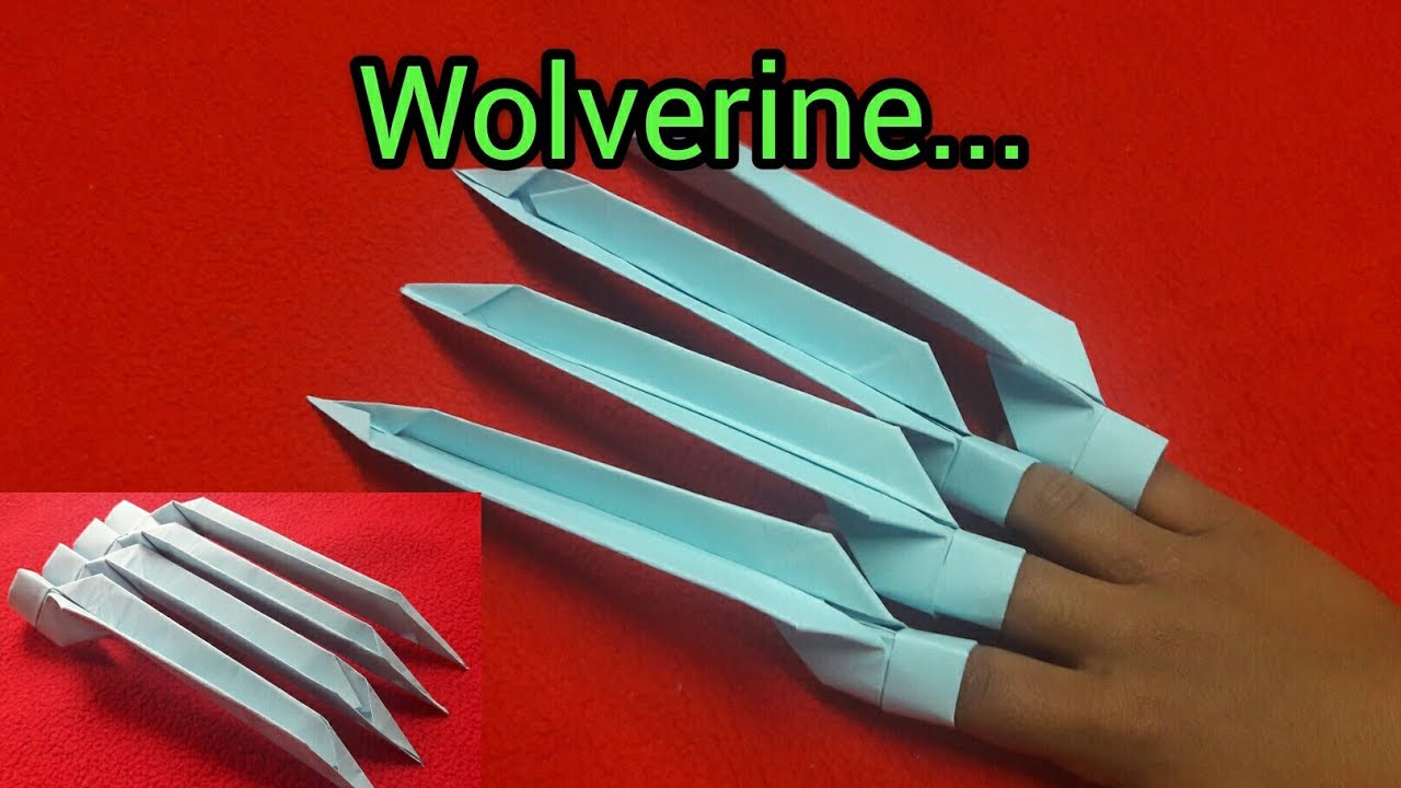 Diy Origami Wolverine|| How to make easy Paper Wolverine?||Paper ...