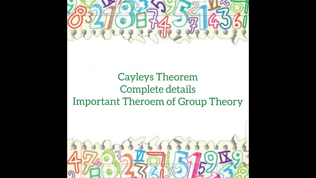 Cayles theorem....complete explanation - YouTube