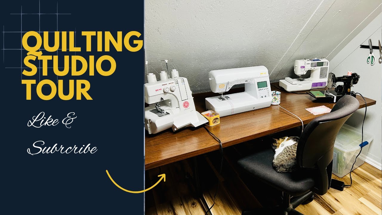 Angie's Quilting Studio Tour - YouTube