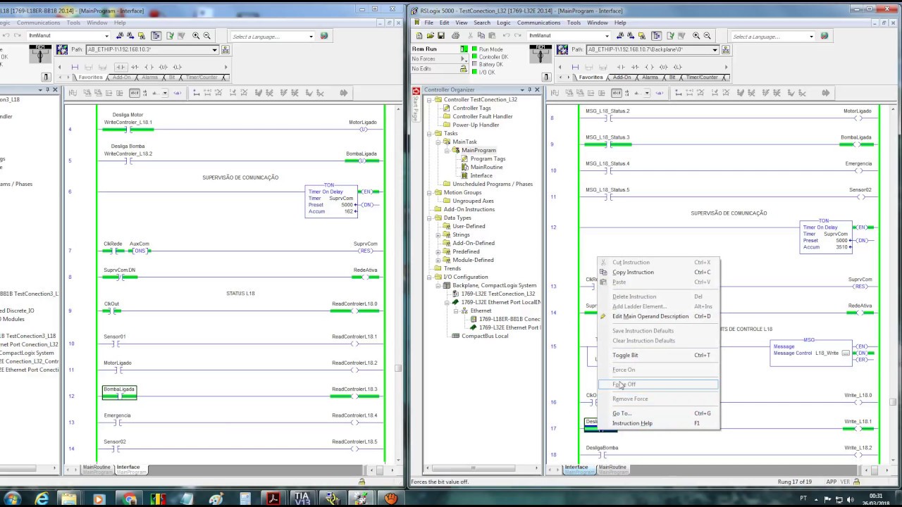 Logix5000 MSG CompactLogix - YouTube