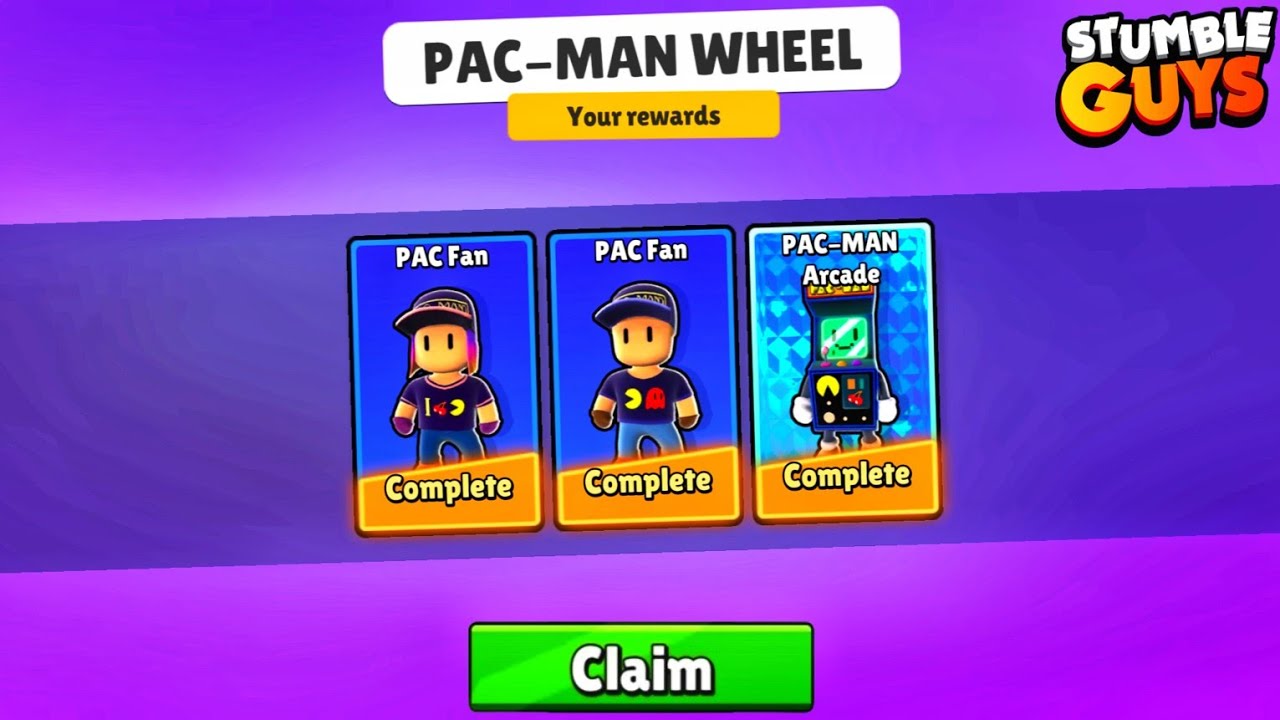 Got PAC FAN Stumbler in PAC-MAN WHEEL Stumble Guys - YouTube