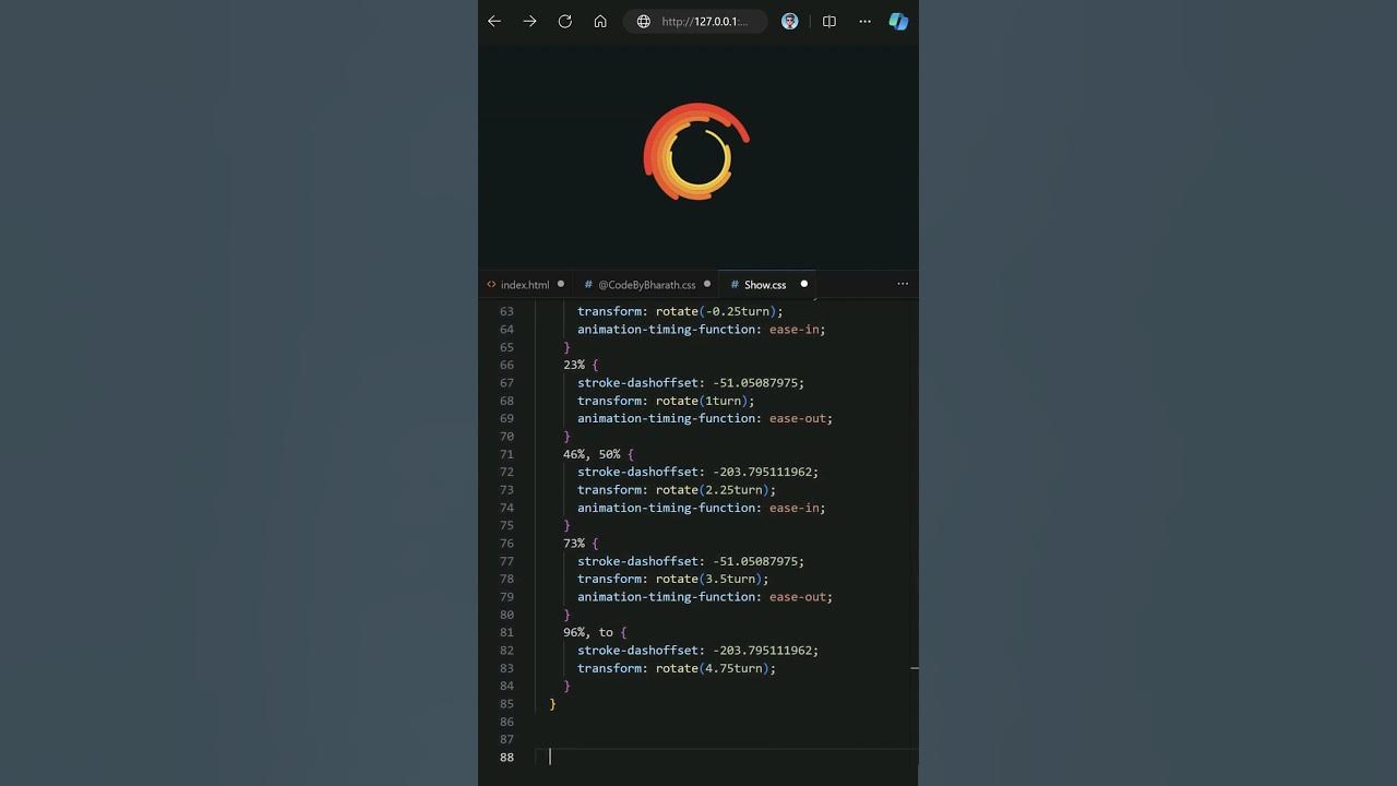 Day 061 😍 Css Loader Animation Coding Frontend Programming Cssprojects Css