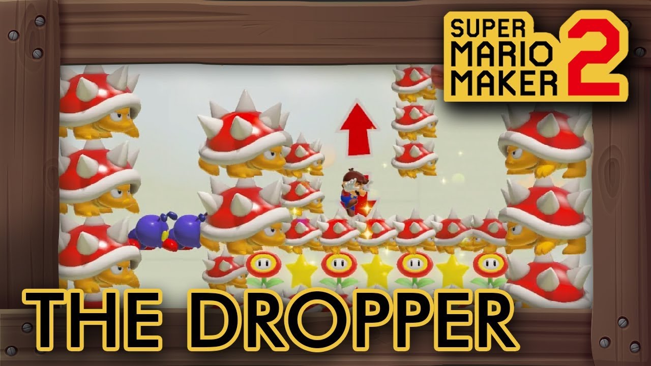 Super Mario Maker 2 - Creative "The Dropper" Level - YouTube