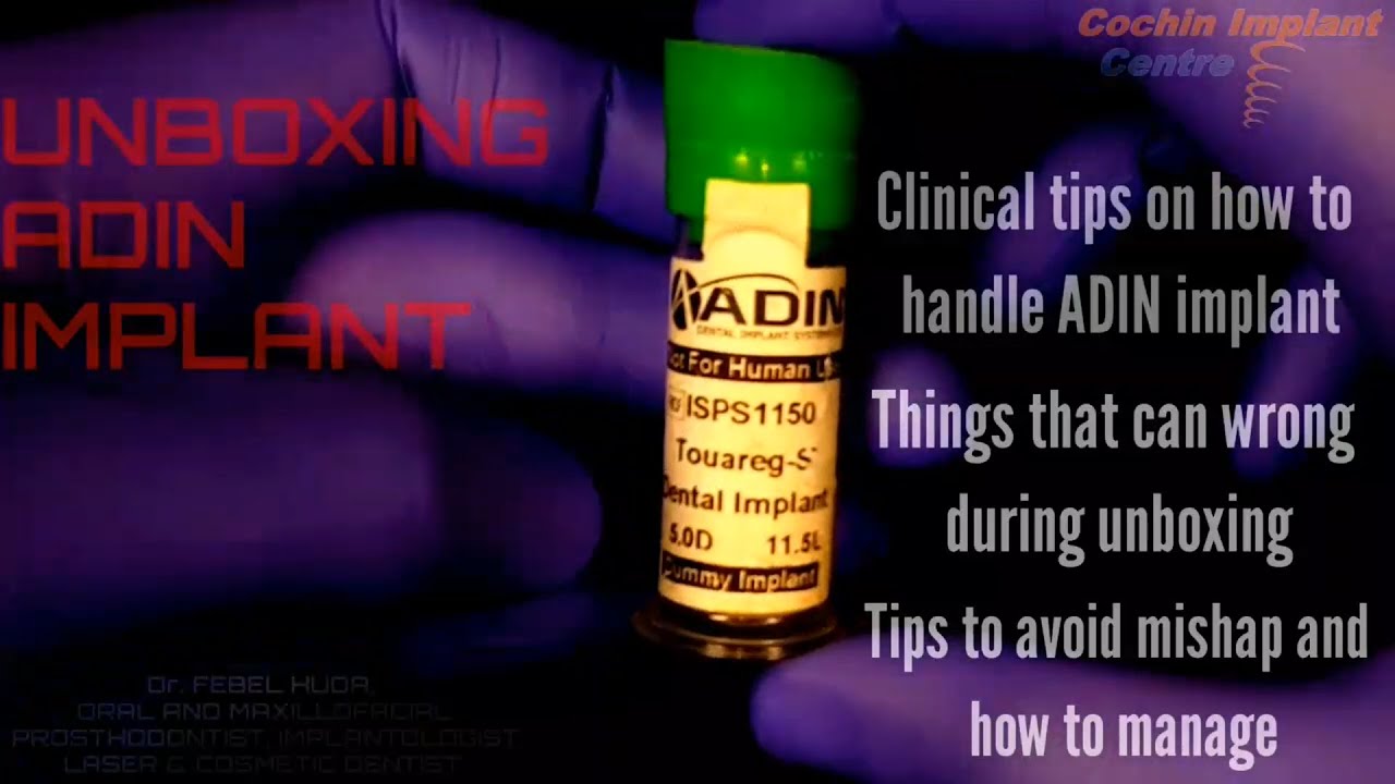 UNBOX ADIN DENTAL IMPLANT - YouTube