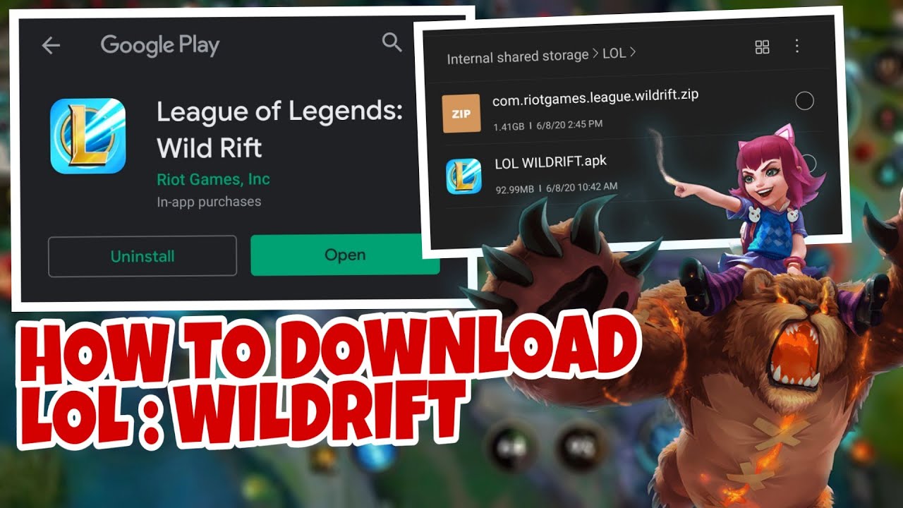 DOWNLOAD LEAGUE OF LEGENDS : WILDRIFT FULL RESOURCES FILES - YouTube