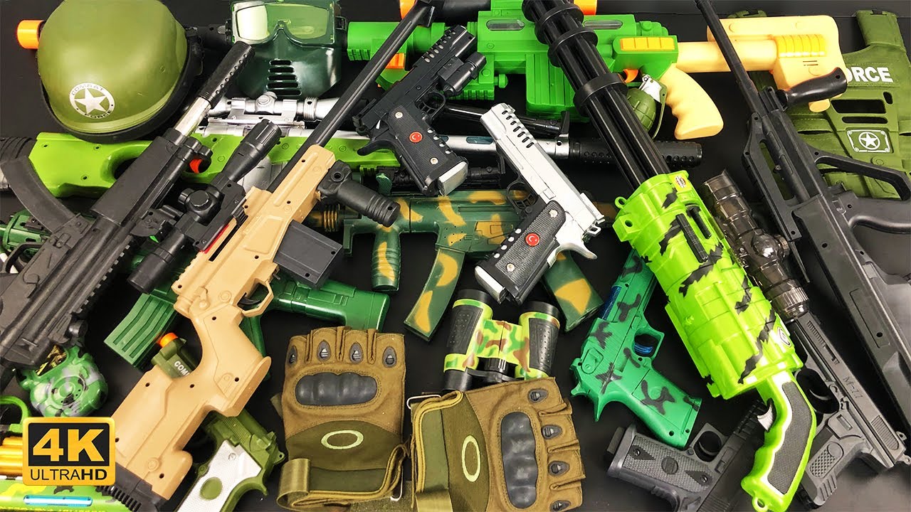 Military Toy Guns. Toy Gatling Rifles and Equipments Most Used by ...