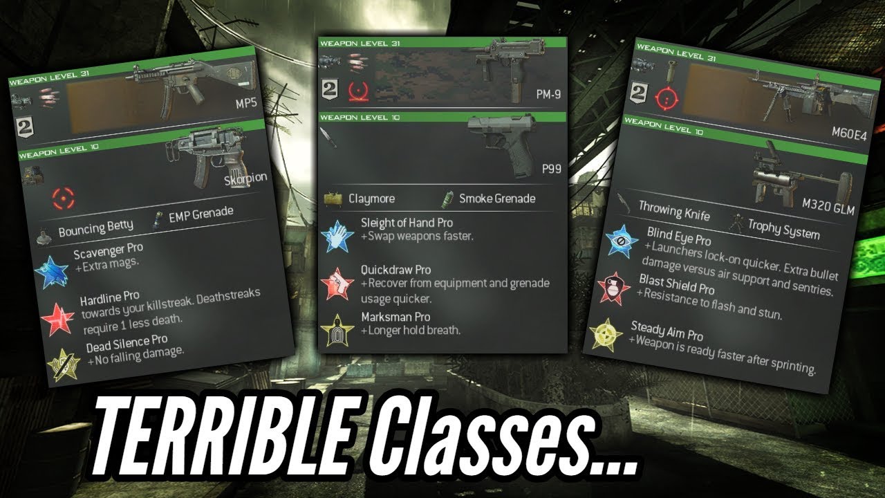 Using The WORST Classes In Modern Warfare 3... - YouTube