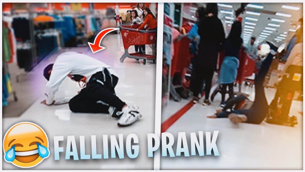 Falling infront of people in target !!PUBLIC PRANK!! - YouTube