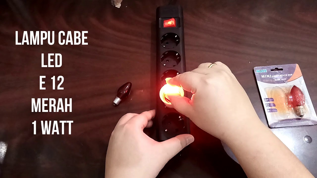 LAMPU CABE E12 LED - YouTube
