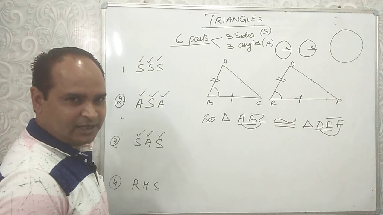 9th, Mathematics, congruence of Triangles - YouTube
