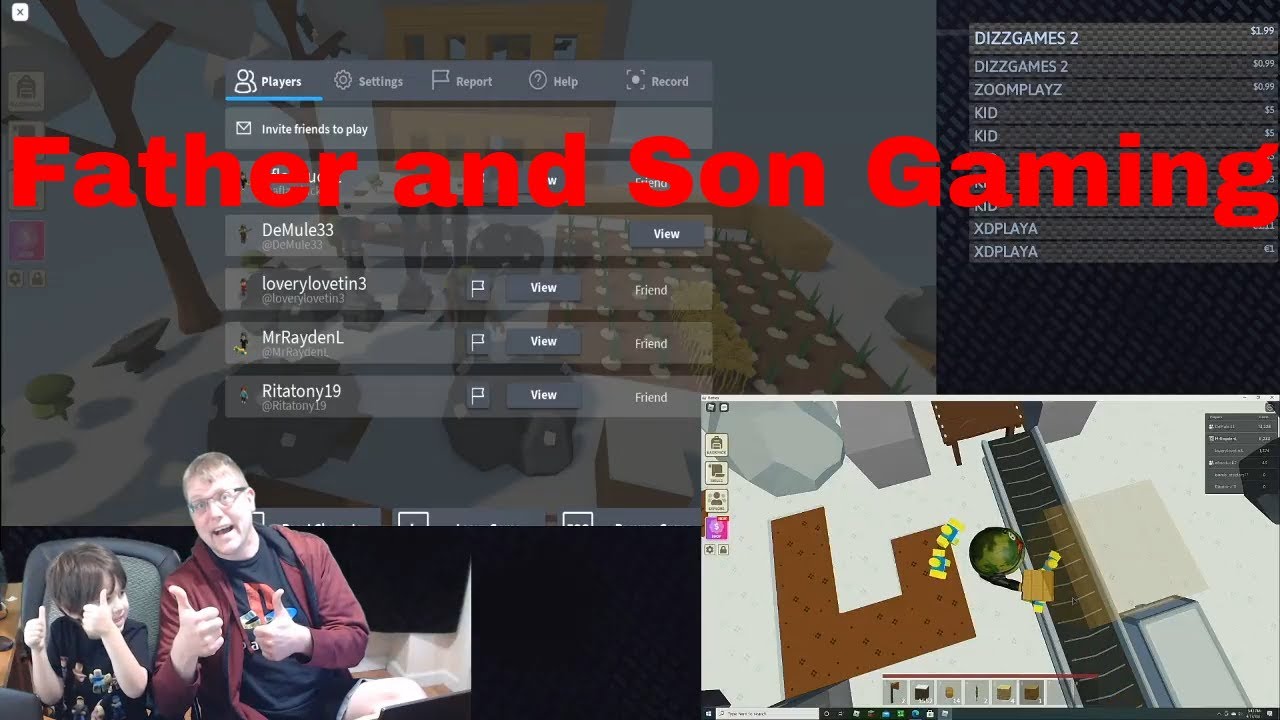 Father and Son play Roblox LIVE, lets play with fans - YouTube