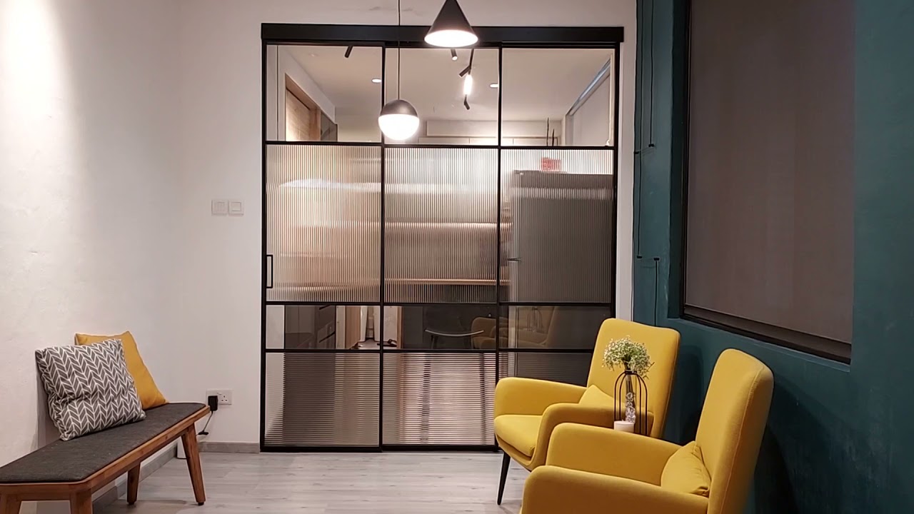 Synchronized Sliding Door - Kitchen Entrance - YouTube