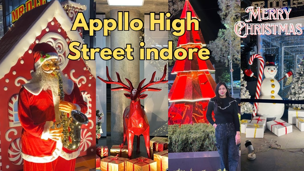 Christmas vlog ️|| Apollo High Street Indore Tour 🤗🎅 - YouTube