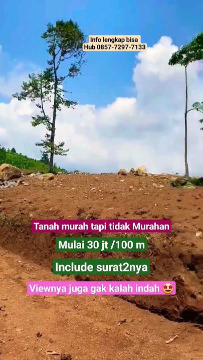 Wow !! Murah banget tanah kavling di Nuansa Alam Agroeduwisata hanya mulai dari 30 jt / 100 m ...