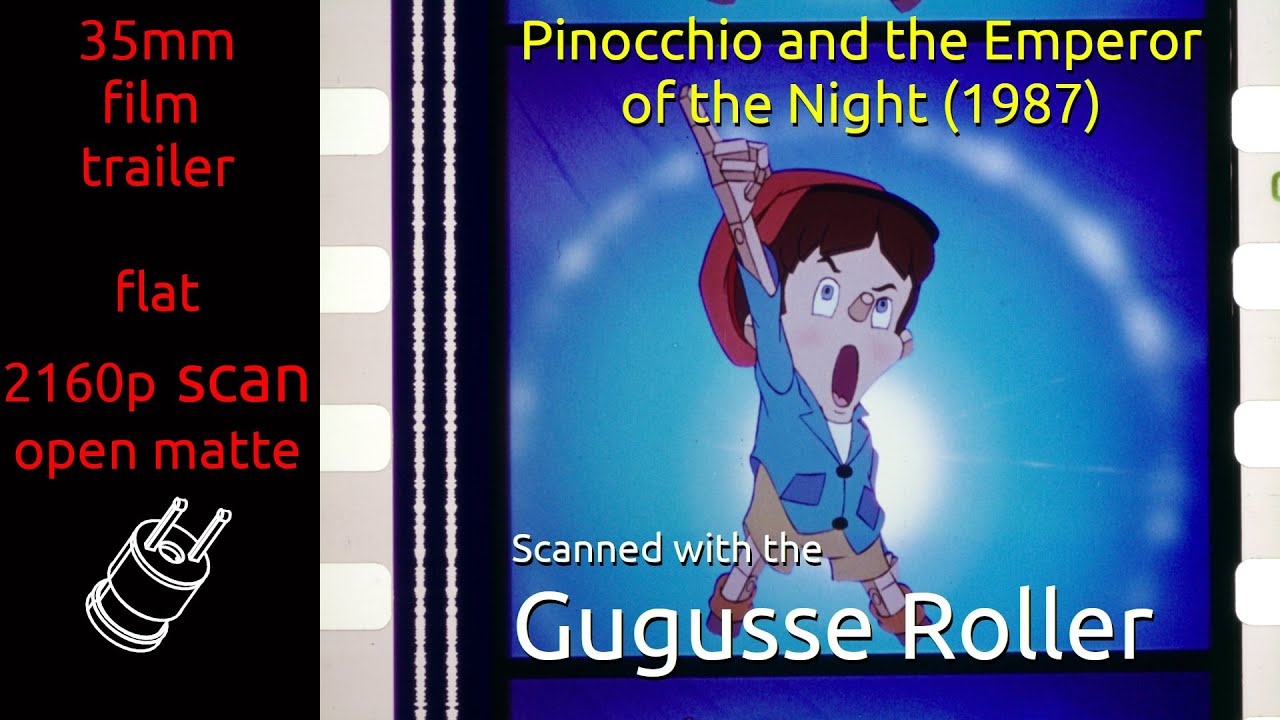 Pinocchio and the Emperor of the Night (1987) 35mm film trailer, flat ...