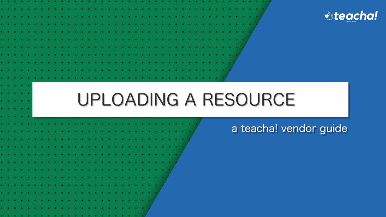 Teacha! Resources: Selling your Resources - YouTube