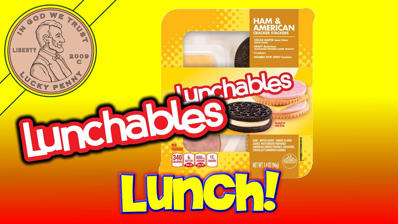 Lunchables Ham & American Cracker Stackers Kids Lunchroom Snack - YouTube