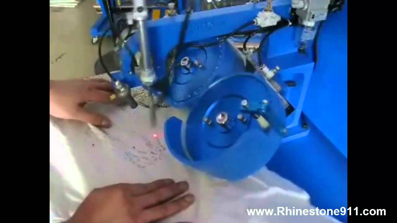 Table Top Rhinestone Machine - NGR TT - YouTube