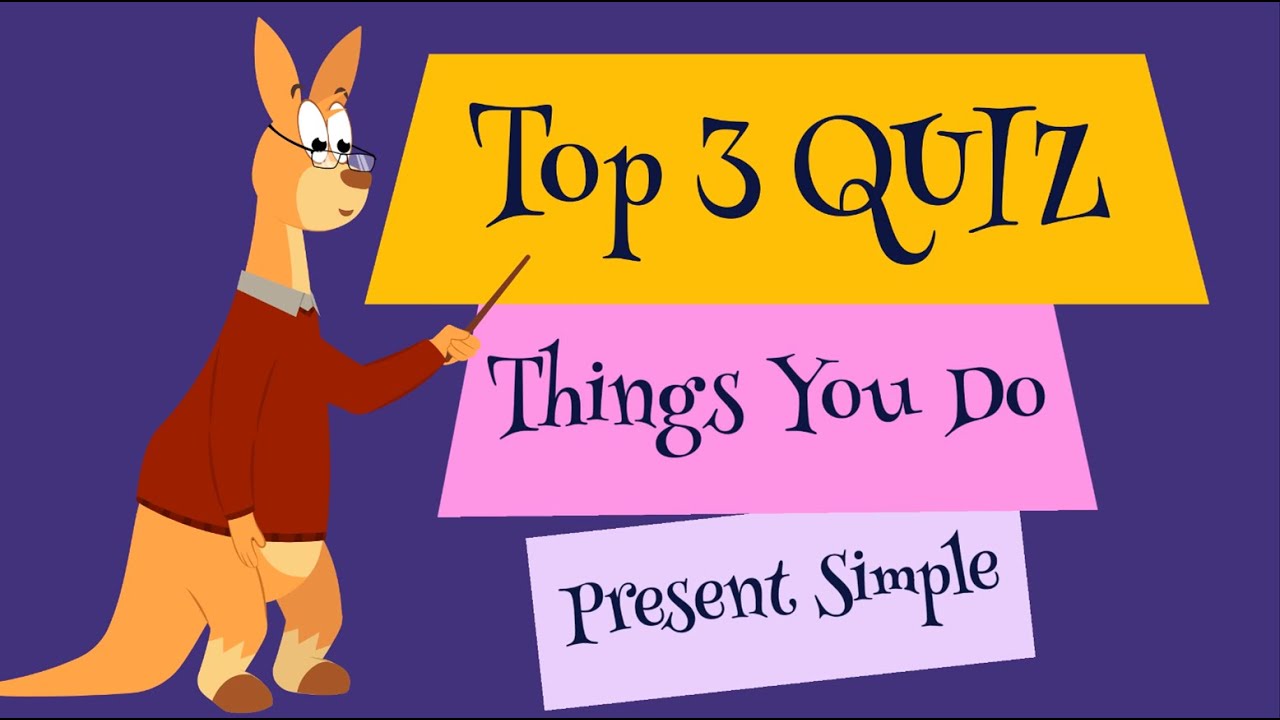 TOP 3 QUIZ 💥Things you do💥SIMPLE PRESENT TENSE #esl #eslactivities ESL ...