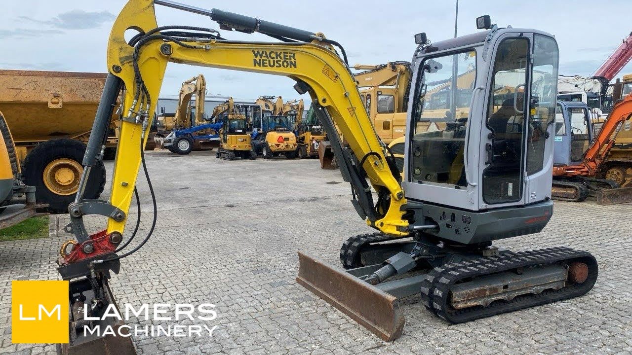 Wacker Neuson EZ38 Mini Excavator for sale @ lamersmachinery.com - YouTube