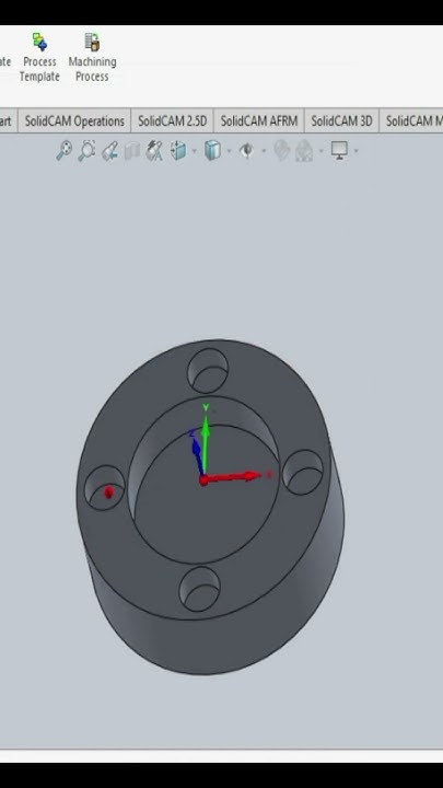 CNC programming Drilling Process using SolidCAM#cncmachining#cnc # ...