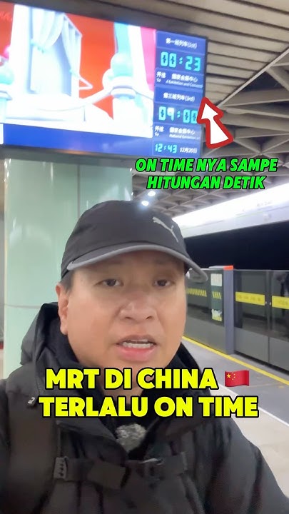 Gokil!!! MRT di Shanghai China 🇨🇳 Terlalu On Time. Ketepatan Waktunya Sampai ke Hitungan Detik ...