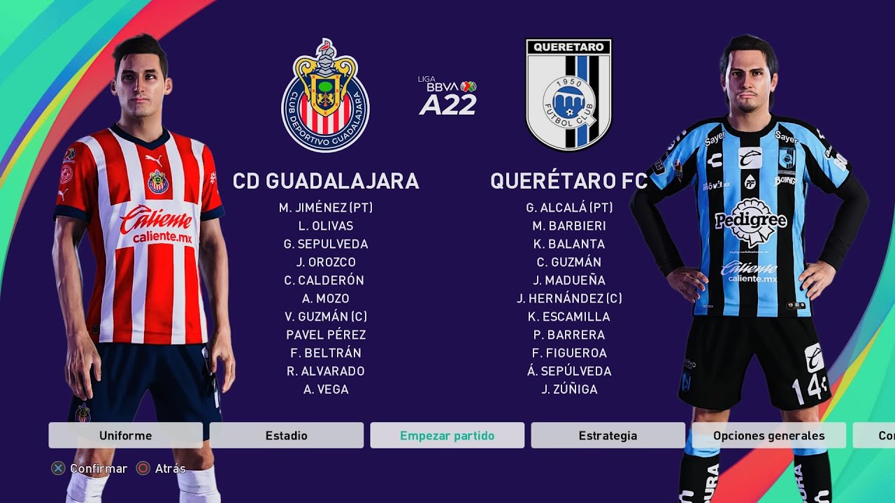 CHIVAS VS QUERETARO / SIMULACIÓN J5 C2023/ PES 2021 / PS4 - YouTube