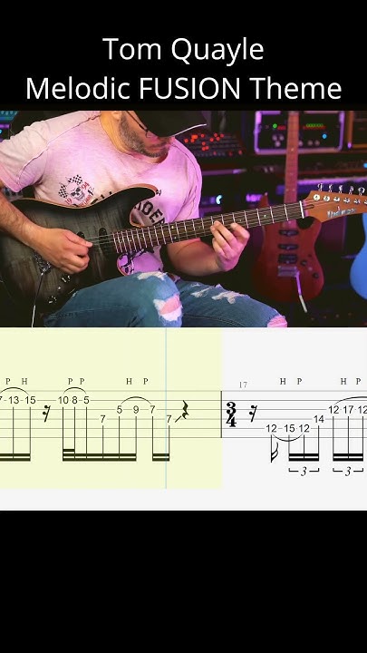 AWESOME Tom Quayle melodic FUSION Theme #02 (#tabs) - YouTube