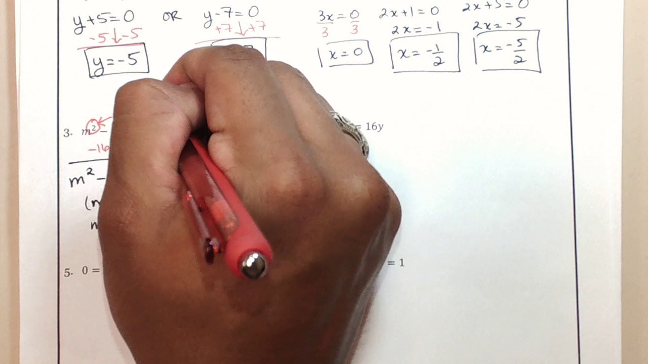 GMAPS - Solving by Factoring - YouTube