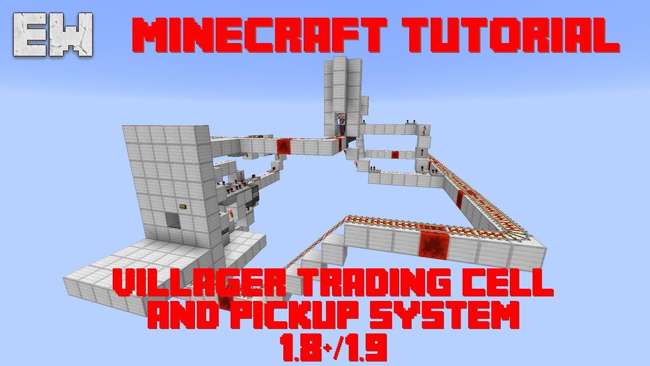 Minecraft Tutorial - Villager Trading Cell And Pickup System 1.8+/1.9 ...