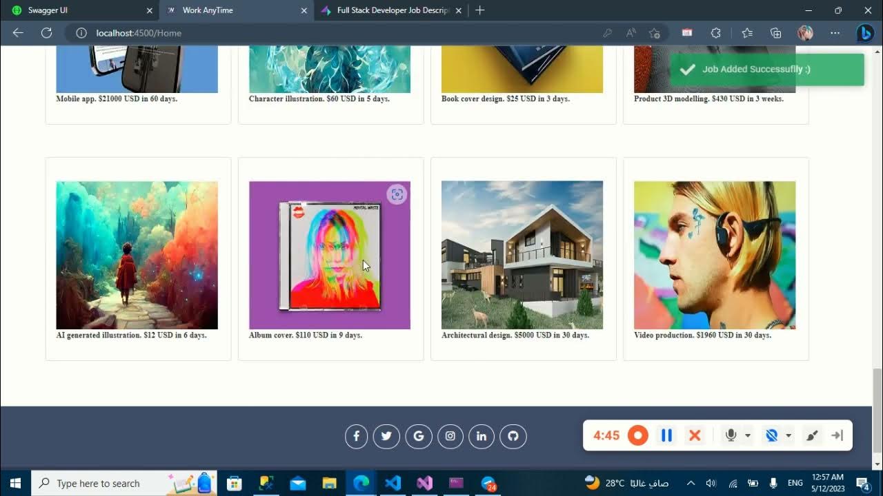 Freelancing Website using Angular and WebApi - YouTube