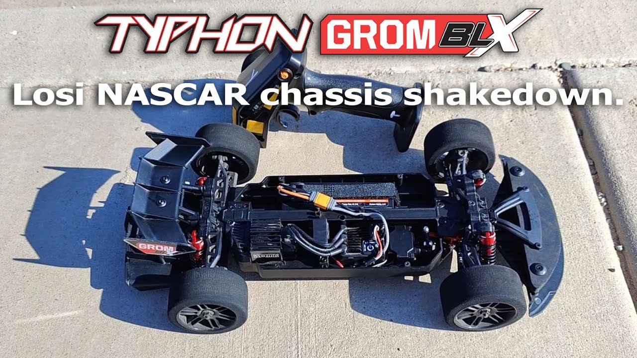 NASCAR chassis shakedown - Typhon GROM BLX Speed Run Build - YouTube