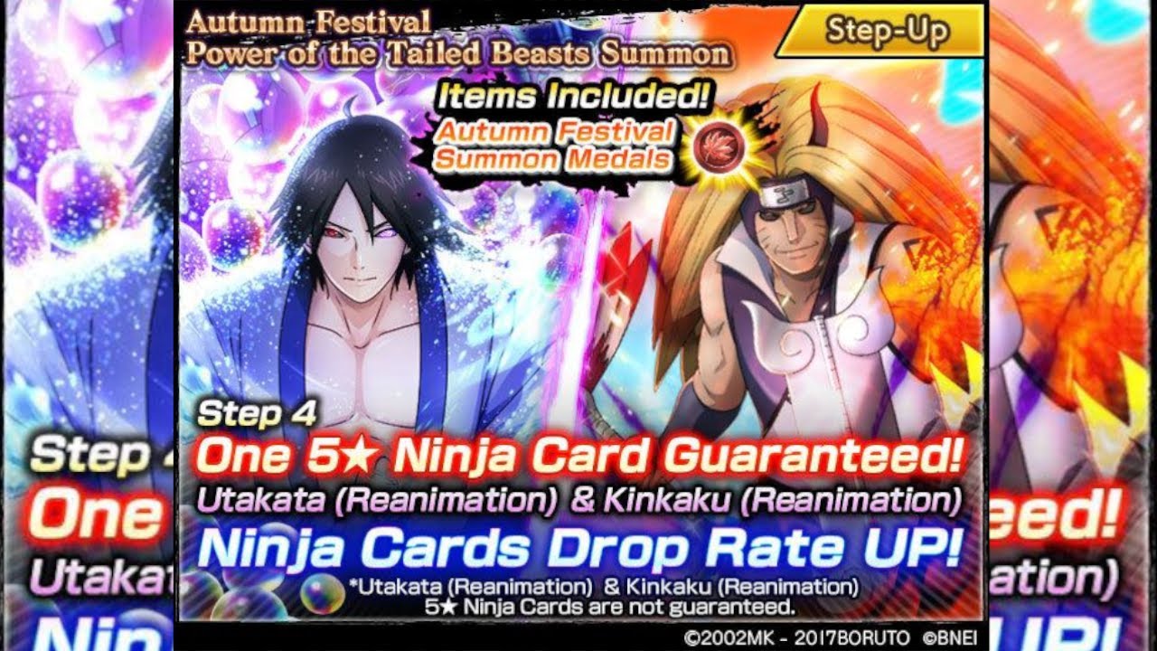 2 EM 1 Summons Utakata e Kinkaku Reanimation Novos Personagens Naruto x ...