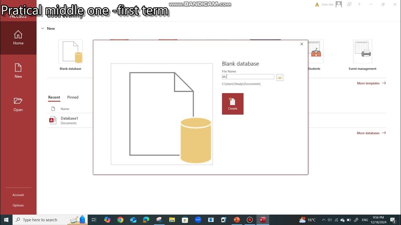 how to create database - YouTube