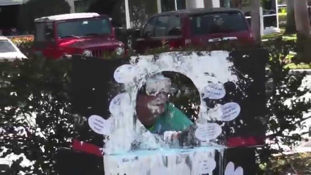 Pie Throwing Event - YouTube