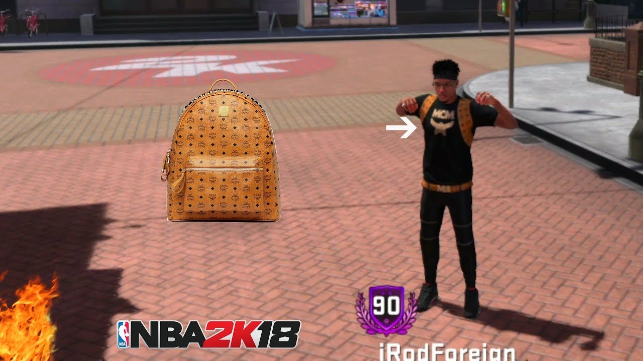 MCM Backpack & Belt On NBA 2K18🔥🔥 - YouTube