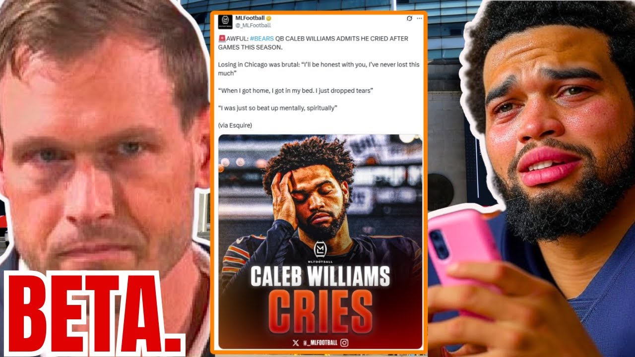 BETA! Caleb Williams CONFESSES to CRYING in his BED after Chicago Bears ...