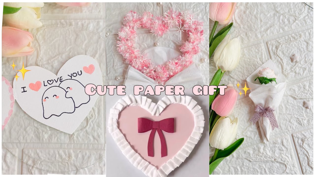 🌷 5 Ideas | cute paper gifts | for friends, Gf, Bf #diy #papercraft # ...