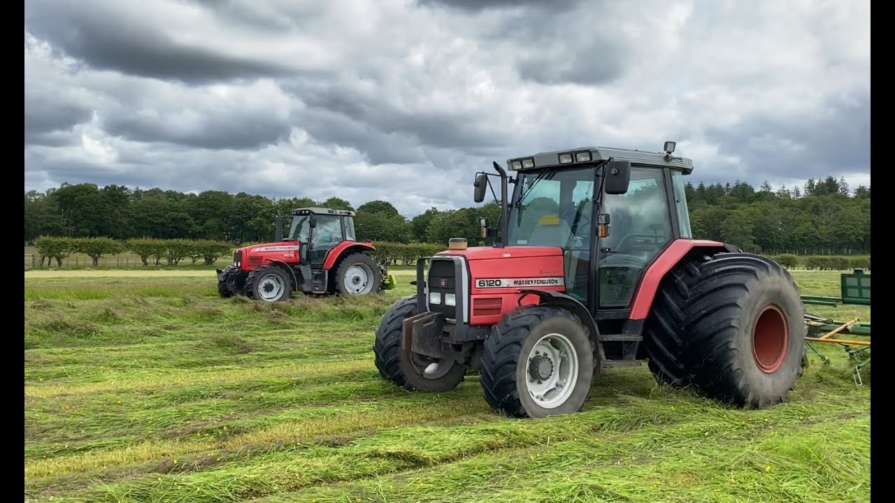 Cumbrian Silage 2024. Three different MF & mower combinations plus a MF ...