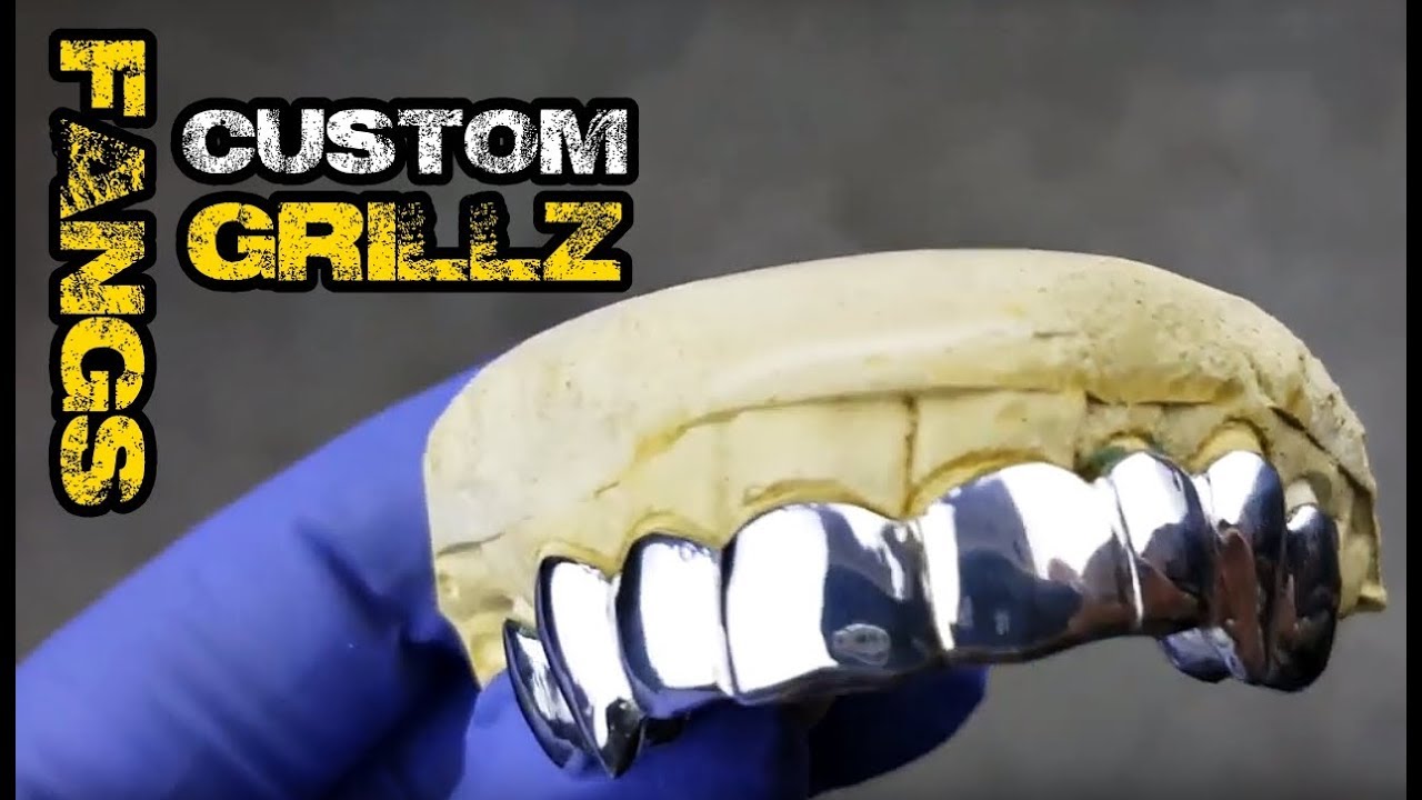 Custom Vampire Grillz 925 Sterling Silver K9 Fang Grills - YouTube
