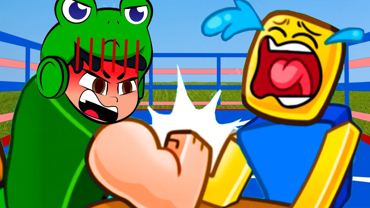 SOY el MAS FUERTE todo ROBLOX en ARM WRESTLE SIMULATOR 🐸 SIMBA - YouTube