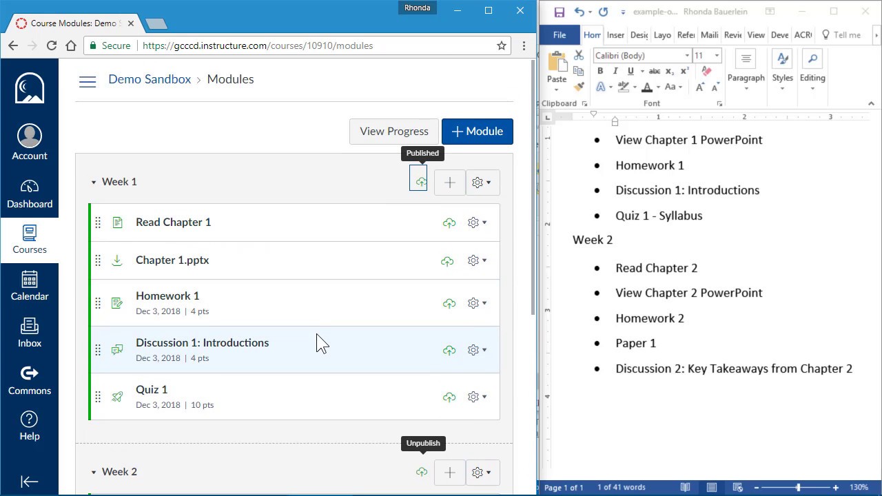 Modules Assignment - YouTube