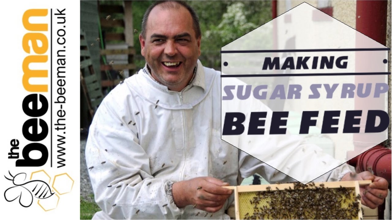 Bee-keeping Making sugar syrup Bee feed - YouTube