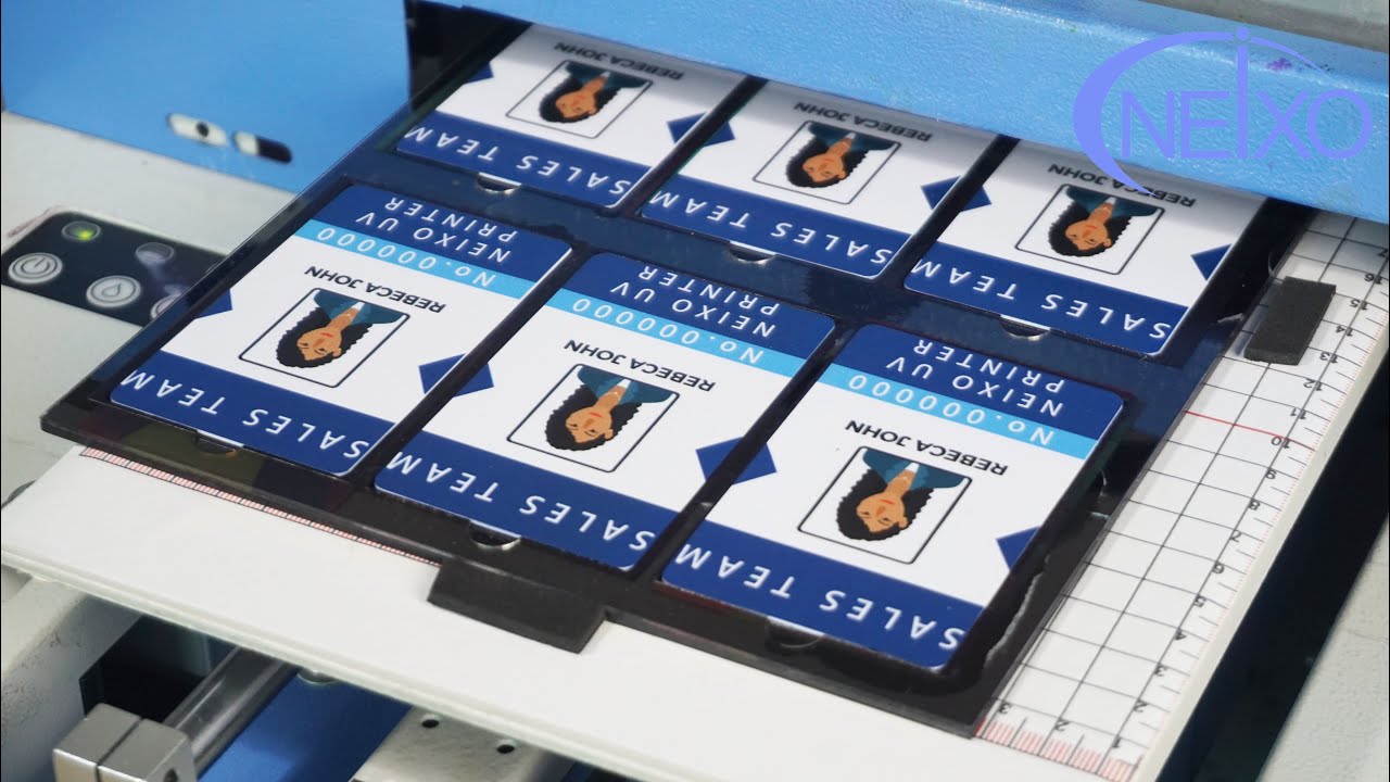 Low Price a4 size pvc id card uv printer - YouTube