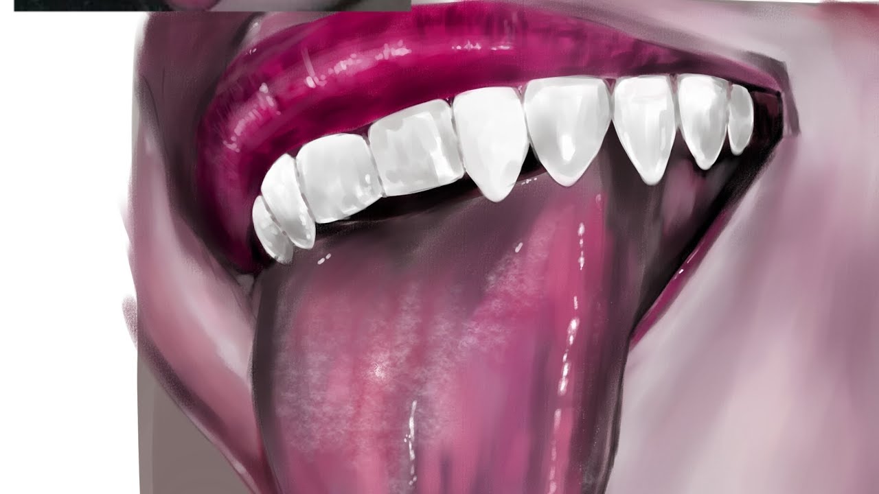drawing vampire fangs - YouTube